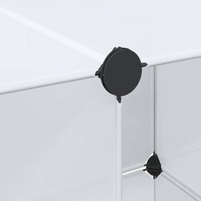 Modulární skříň s 9 přihrádkami 109x36,5x143 cm bílá 240498