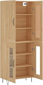 Skříň highboard dub sonoma 69,5 x 34 x 180 cm kompozitní dřevo 3199652