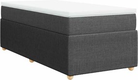 Box spring postel s matrací tmavě šedá 80 x 200 cm textil 3285526