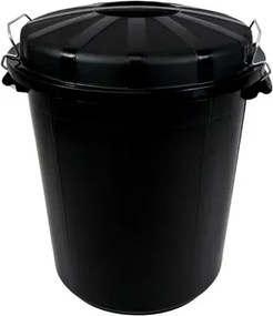 Denox INDUSTRIAL černá / Odpadkový koš / 50 l / PE-HD / bezpečnostní u