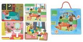 Vilac Dřevěné puzzle Dům