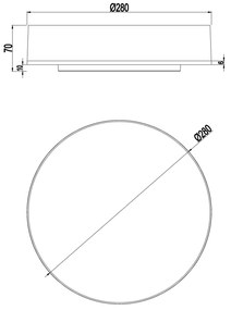 TOP LIGHT Světlo nástěnné-stropní Boxter K30 CCT, Bílá
