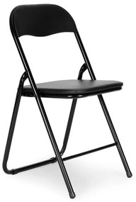 Skládací konferenční židle Rosso, černá