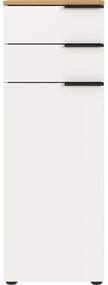 Bílá vysoká koupelnová skříňka 39x111 cm Menen – Germania