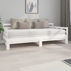 vidaXL Výsuvná postel masivní borovice 2x (90 x 200) cm [820373] Barva: Černá