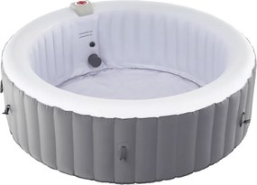 Nafukovací vířivka, šedá/bílá, 4-6 os, 1000 l, KAMINO NEW TYP 2