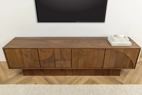 Designový TV stolek Movement 200 cm hnědé mango