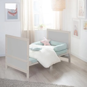 Šedá postýlka s nastavitelnou výškou 70x140 cm Easy Sleep – Roba
