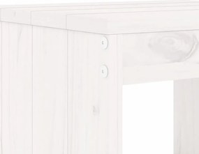 3dílný zahradní bistro set bílý masivní borové dřevo 3157704