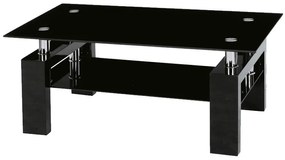 Konferenční stolek Lilla (sklo + černá). 1050418