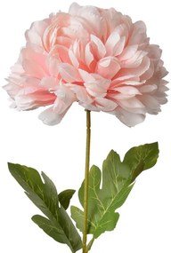 Velká umělá květina světle růžová pivoňka – 80 cm