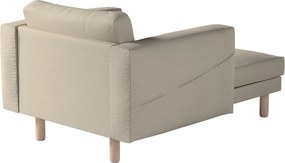 Potah na IKEA Norsborg šezlong s loketními opěrkami barva béžová látka pletený vzor