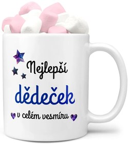 Hrnek Nejlepší dědeček ve vesmíru (Náplň hrníčku: Marshmallow)