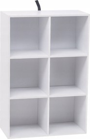 Regál Woltu Bookcase 59,6 cm x 89 cm x 29 cm bílý