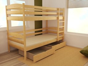 Patrová postel PP 018 80 x 200 cm - přírodní