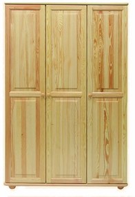 Vomaks unit, s.r.o. Šatní skříň 63 Klasik Barva: surové dřevo, Šířka: 120 cm