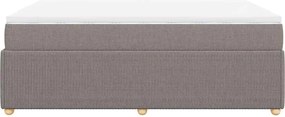 Box spring postel s matrací taupe 140x190 cm textil 3285571