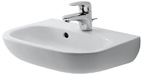 Duravit D-Code - Umývátko 45x34 cm, s přepadem, s otvorem pro baterii, bílá 07054500002