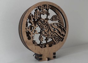 Li-Go "Želva" lampa 20x22cm provedení povrchu: dub světlý