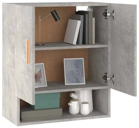 Nástěnná skříňka betonově šedá 60 x 31 x 70 cm kompozitní dřevo - Default Title