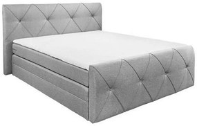 XXXLutz BOXSPRINGOVÁ POSTEL, 180/200 cm, kompozitní dřevo, textil, světle šedá MID.YOU - Postele boxspring - 002220033701