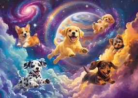 TREFL Puzzle Vesmírná štěňátka / 500 dílků / 48 x 34 cm
