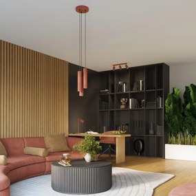 Sollux Lighting Nástěnné svítidlo KARBON 10 červený okr