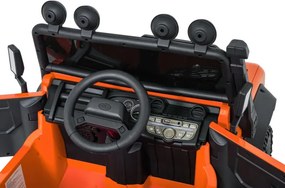 Elektrické autíčko Land Rover Defender 110 SVX oranžové
