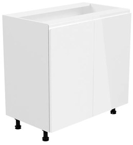 Dolní kuchyňská skříňka D80 Aurellia (bílá + lesk bílý). 1015759