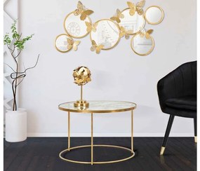 Designový konferenční stolek Jahmisey 60 cm zlatý