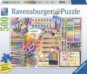 Ravensburger Puzzle Paleta umělce XXL / 500 dílků