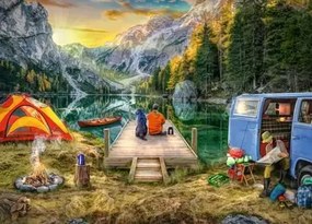 Ravensburger Puzzle Klid v kempu / 1000 dílků / od 14 let