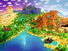 Ravensburger Minecraft: Svět Minecraftu / 1500 dílků / od 14 let
