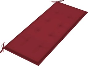 Skládací zahradní lavice s poduškou 118 cm bambus 3063858