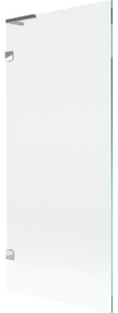 Mexen Lunar L vanová zástěna 1-křídlová 80 x 150 cm, transparentní, chrom - 897L-080-000-01-00