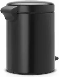 Brabantia Newicon Pedálový odpadkový koš 5 L černá / průměr 20.5 cm /