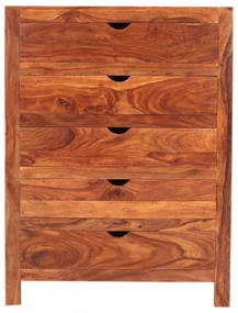 Indický nábytek - Komoda 90x120x45 Amba z indického masivu palisandr Super natural