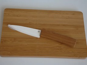 Nůž keramický+prkénko bambusové 16x25 cm - sada