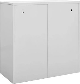 Uzamykatelné skříně 2 ks světle šedé 90 x 45 x 92,5 cm ocel 3095231