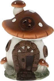 Hříbkový domeček s LED 17 cm