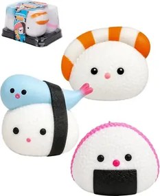 Squishy Sushi kamarádi / Mačkací antistresová hračka / sada 3 ks / Kaw