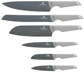 6dílná sada kuchyňských nerezových nožů MATT GREY 20730