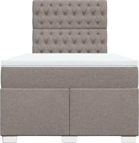 Box spring postel s matrací taupe 120x190 cm textil 3292738