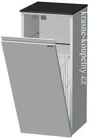 Intedoor TARA koupelnová skříňka s košem na prádlo 35 cm, 1 dveře, koš, TA SN 35 K Varianta: A0016 Bílá LESK
