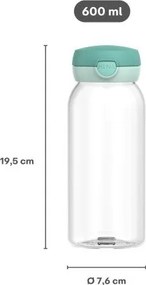 Plastová dětská lahev v mentolové barvě 600 ml Campus – Mepal