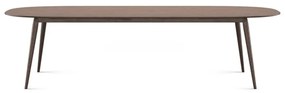 PLAYdinner Lamé, Oválný Jídelní Stůl, ve velikostech 180, 230, 280cm druh dřeva: Dub - Smoked, rozměr stolu: 280x105cm