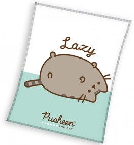 Dětská deka Kočička Pusheen Lazy Cat 130x170 cm