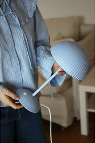 Modrá kovová stolní lampa s kovovým stínidlem (výška 33,5 cm) Zin – Markslöjd