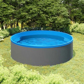 vidaXL Nadzemní bazén se závěsným skimmerem a čerpadlem 350x90 cm [3070801] Barva: Šedá