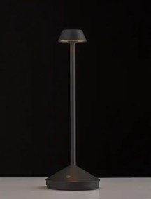 Venkovní stolní lampa Lumo tmavě šedá